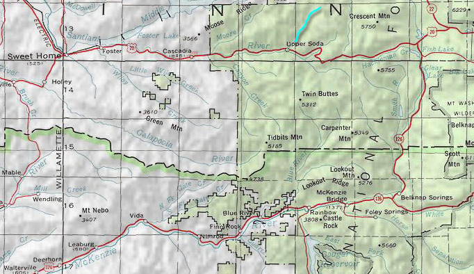 The Soda Fork of the South Santiam River